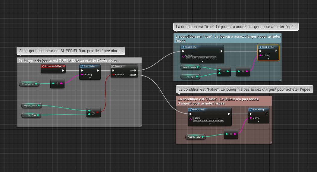 TP Unreal engine 4 : Les Structure Conditionnelles par NatsuMaï - page 1 - OpenClassrooms